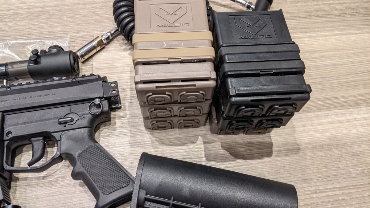 Milsig M17 mit viel Zubehör hybrid Magazin Freak uvm. – Paintball Basar